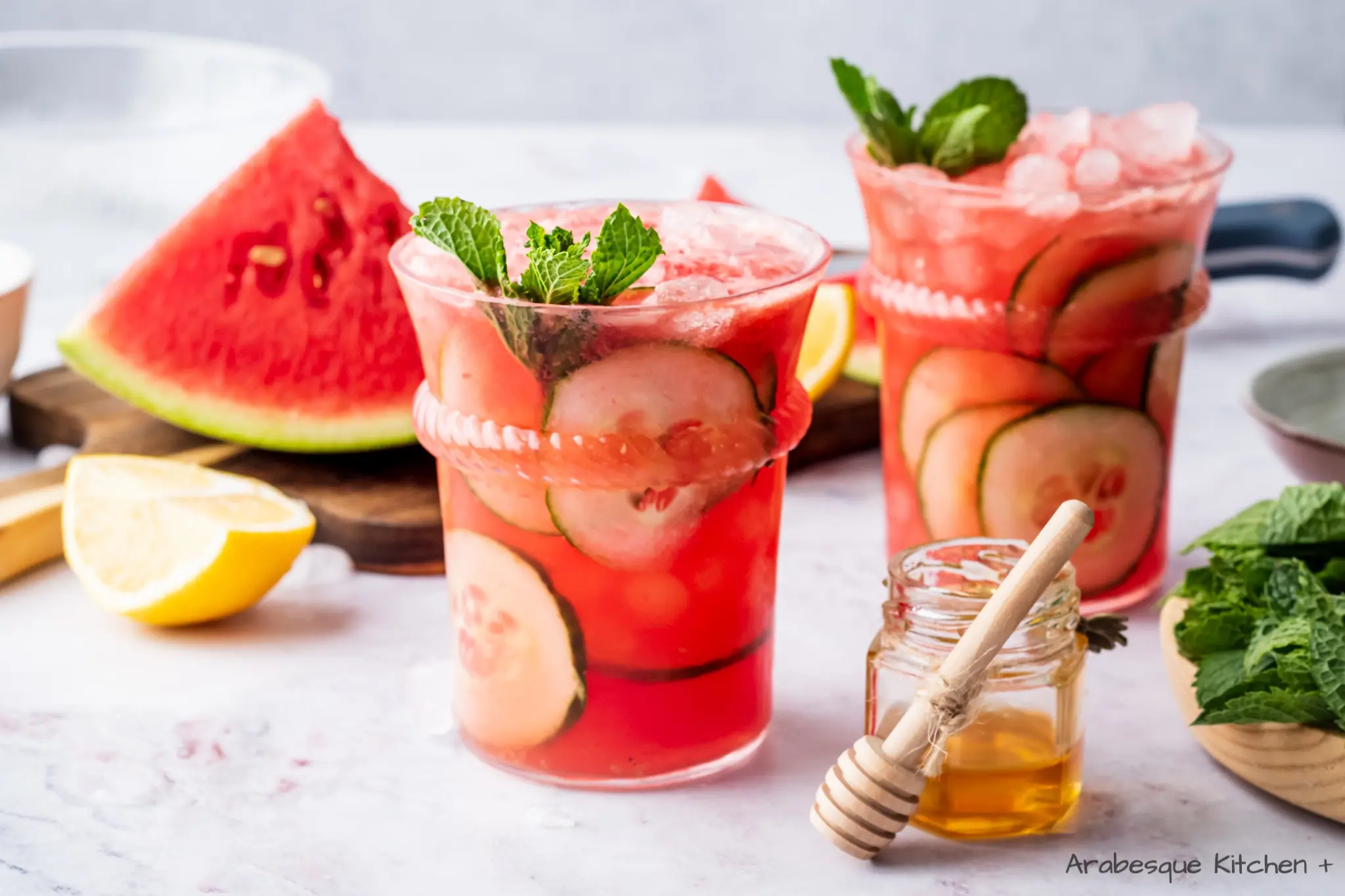Moroccan Watermelon Juice Recipe - Arabesque kitchen
